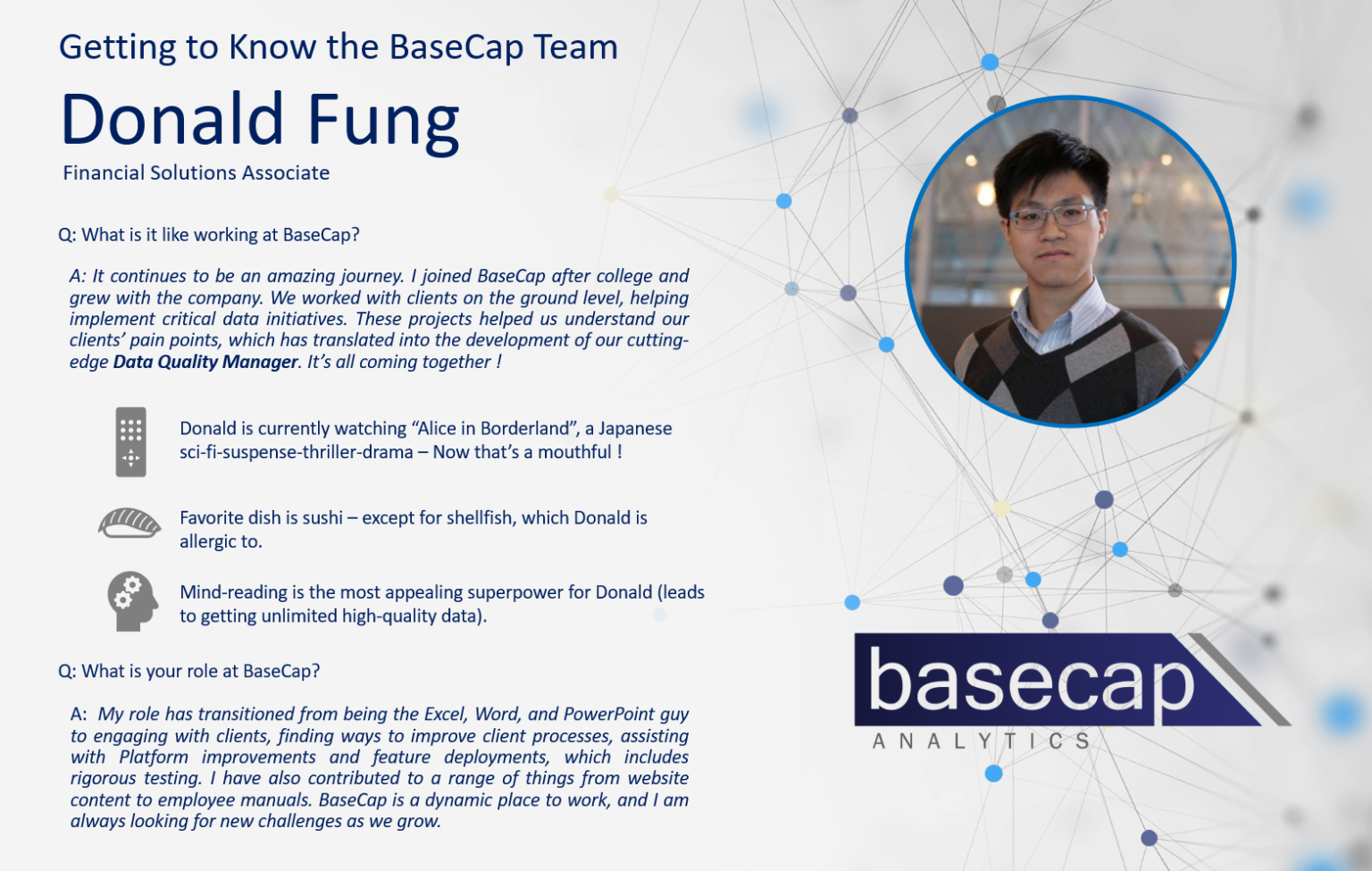 Employee Spotlight: Donald Fung - Basecap Analytics